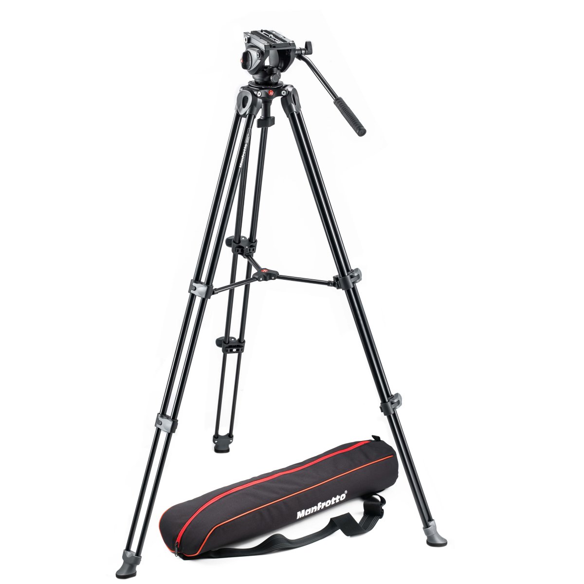MANFROTTO Stativkit Aluminium VIDEO MVK500AM MVT502AM, incl. Taske ...