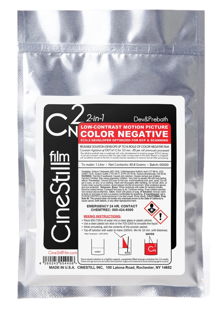 CINESTILL Cn2 ''Color Negative'' ECN-2 Developer, Low-Contrast Motion ...